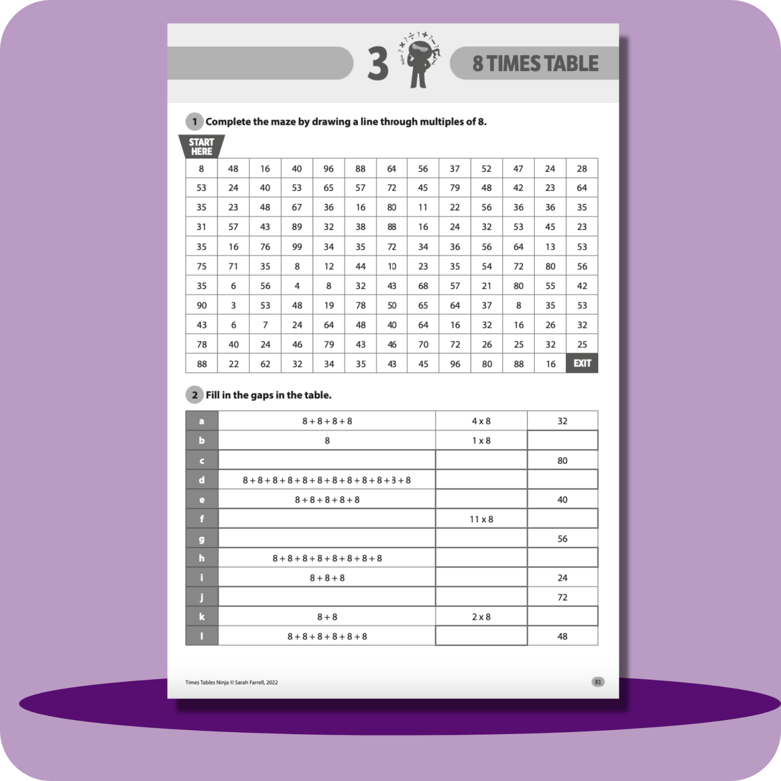 Times Tables Ninja – Vocabulary Ninja