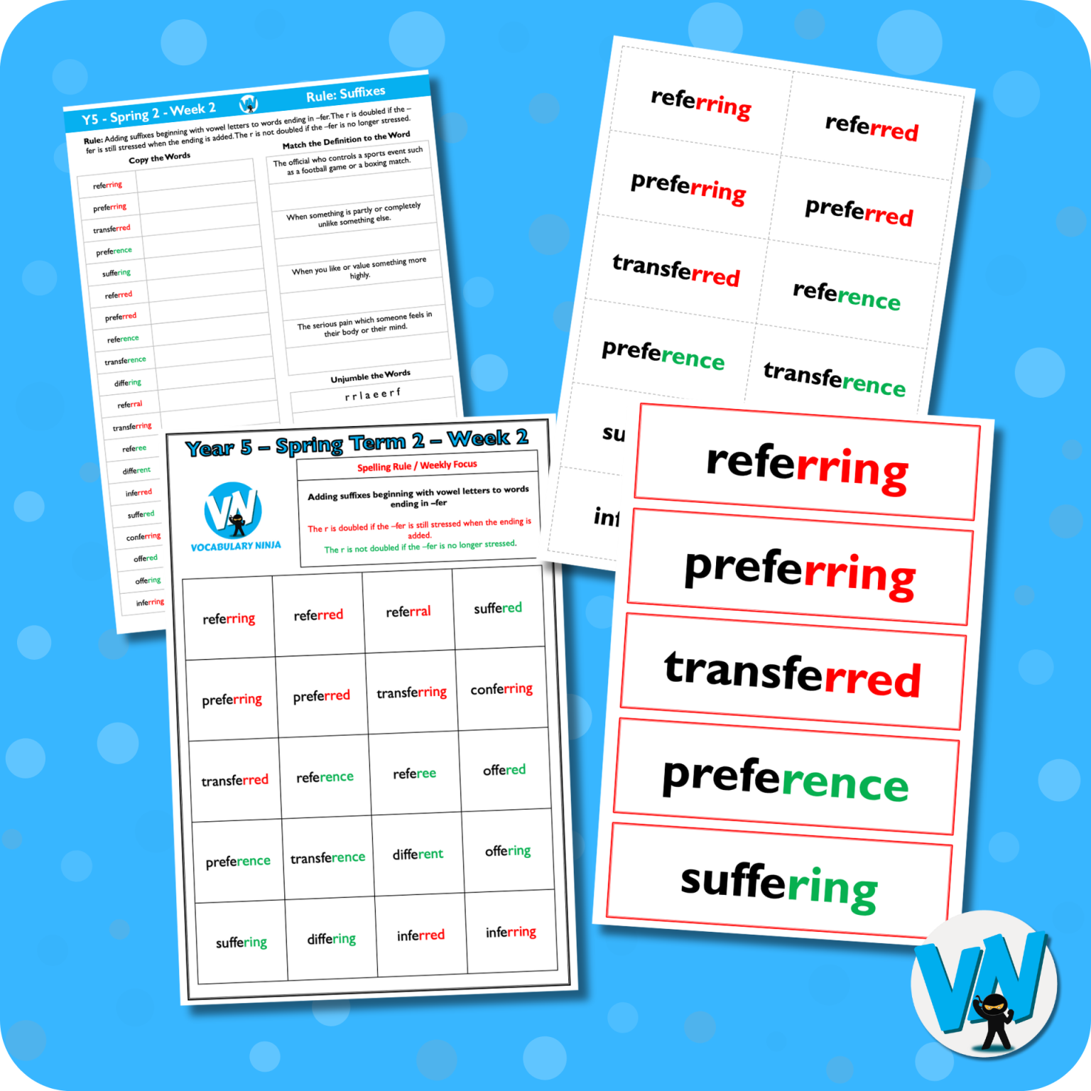 Whole School Spelling System – Year 3 – Vocabulary Ninja